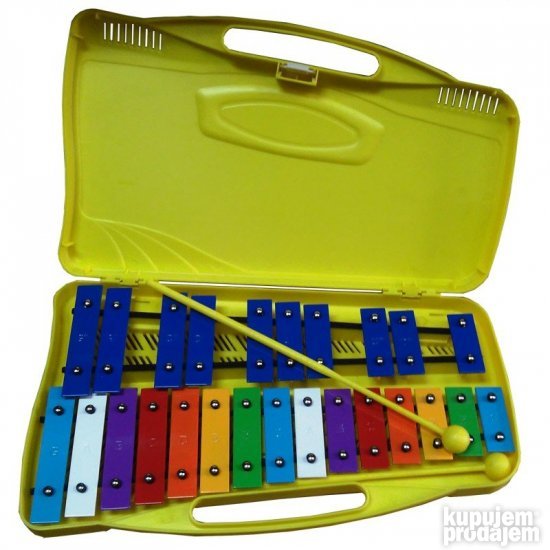 Metalofon Skolski Deciji Sa Plasticnom Kutijom - KupujemProdajem