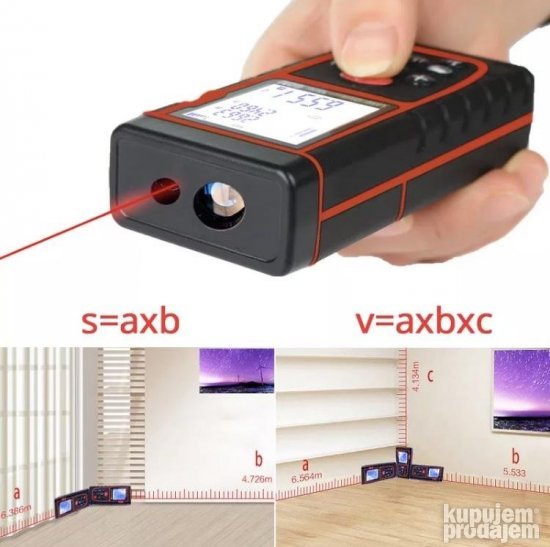 LASER METAR DALJINOMER daljinometar LASERSKI 40m metar-metar ...