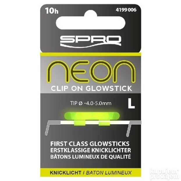 SPRO Neon Clip On nosač ampule sa ampulom - KupujemProdajem