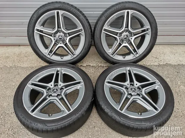 Mercedes AMG alu felne 18 5x112 ORIGINAL A B C GLK CLA TPMS ...