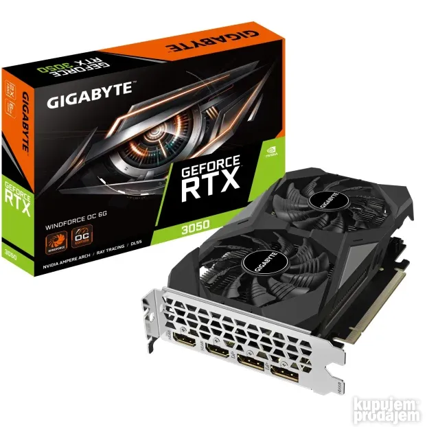 GIGABYTE GV-N3050WF2OC-6GD GeForce RTX 3050 6GB GDDR6 WINDFO - KupujemProdajem