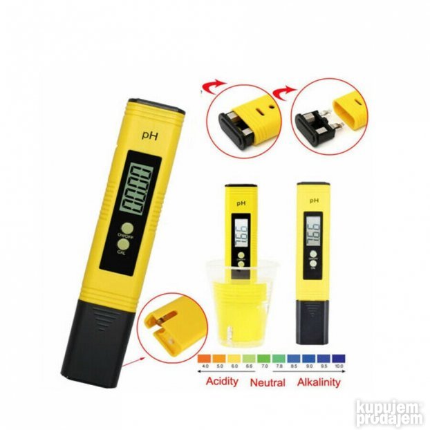 Digitalni pH metar pH tester pH merac pH merac - KupujemProdajem