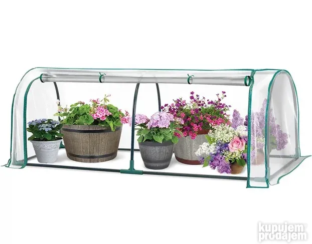 Plastenik za dvoriste sa PVC zastitom - 130cm x 60cm - KupujemProdajem