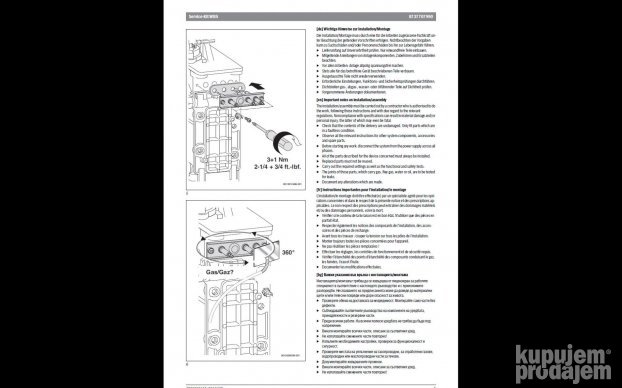 Servisni kit WB5 gorionika Junkers Bosch 8737707990 nov - KupujemProdajem