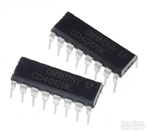 CD4017 CD4017B CD4017BE 4017 DECADE COUNTER DIVIDER IC - KupujemProdajem