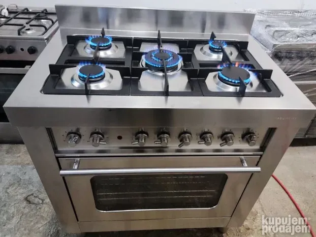 Sporet na plin sa 5 topova i turbo rernom na struju - KupujemProdajem