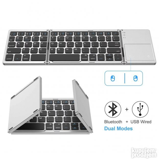 Jelly Comb ALU sklopiva bluetooth tastatura sa touchpad-om ...