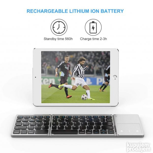 Jelly Comb ALU sklopiva bluetooth tastatura sa touchpad-om ...
