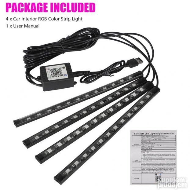 Led trake za auto Svetlo za auto ambijentalna rasveta - KupujemProdajem