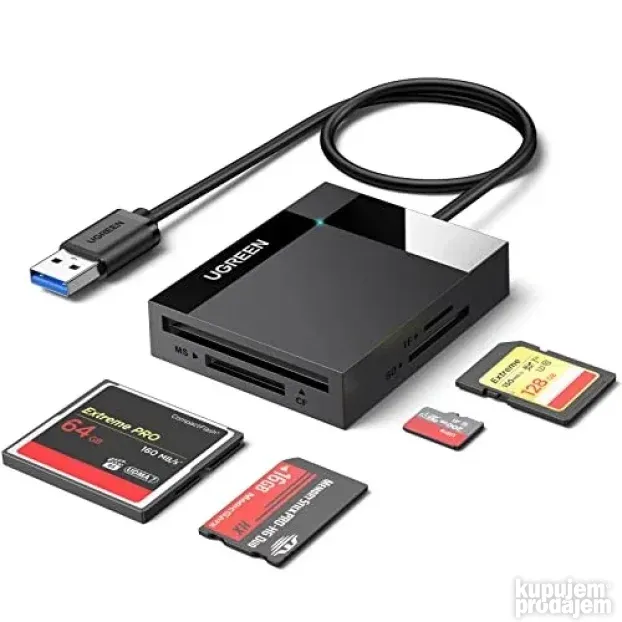 UGREEN čitač kartica SD/CF/microSD USB 3.0! - KupujemProdajem