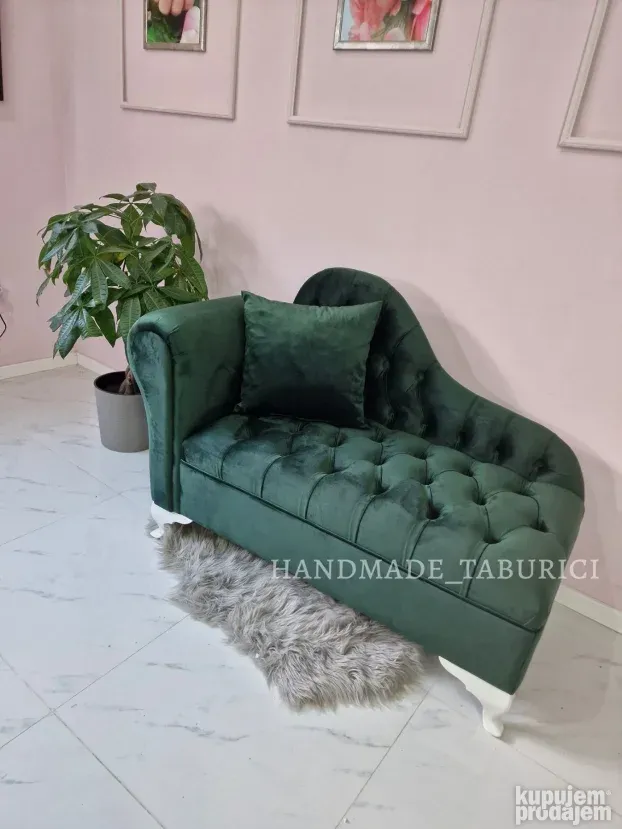 Kanabe Sofa 120x50 Chesterfield Plis 93 - KupujemProdajem