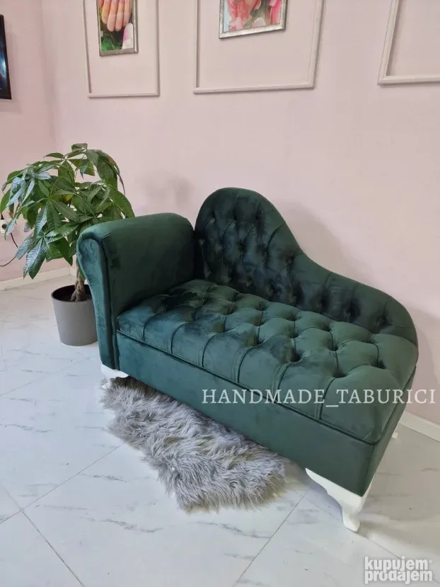 Kanabe Sofa 120x50 Chesterfield Plis 93 - KupujemProdajem