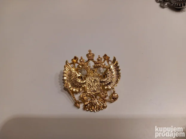 Oznaka grb Ruske federacije veći zlatne boje - KupujemProdajem