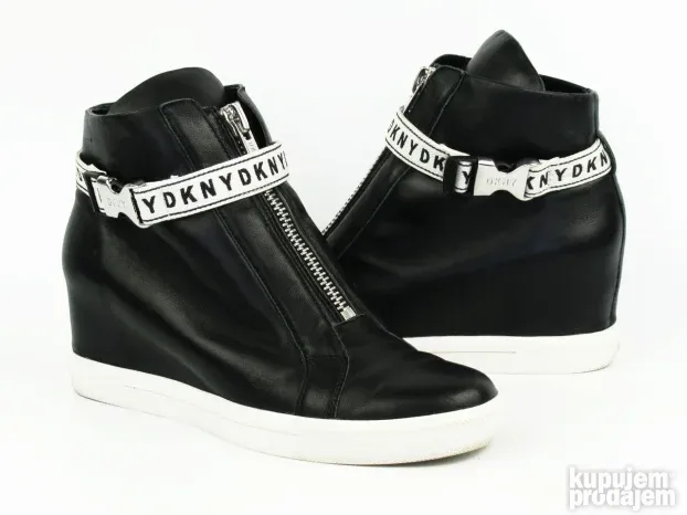 DKNY cipele skrivena platforma KOŽA N3652 - KupujemProdajem