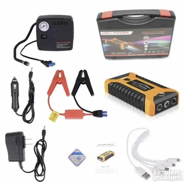 Starter buster za auto sa kompresorom punjač za tel. - KupujemProdajem
