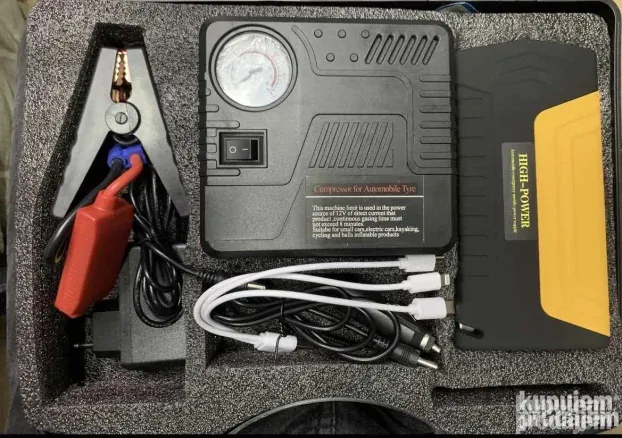 Starter buster za auto sa kompresorom punjač za tel. - KupujemProdajem