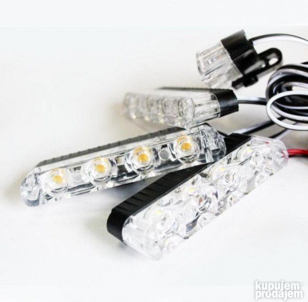 Led mini blinkeri set za gril 12/24V sa daljinskim komandama ...