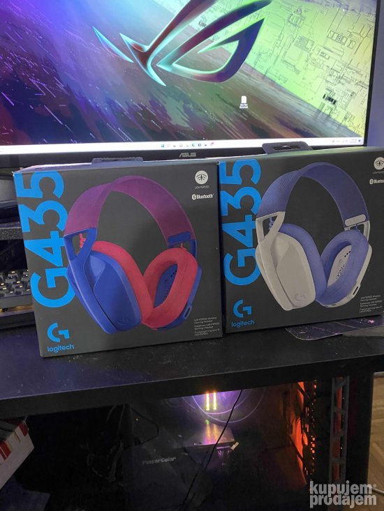 Logitech G435 wireless bezicne slusalice Bele / ljubicasta ...