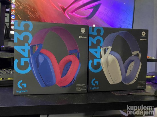 Logitech G435 wireless bezicne slusalice Bele / ljubicasta ...