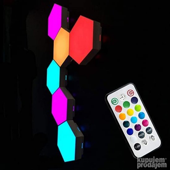 Colorful Quantum touch LED hexagon lampe - KupujemProdajem