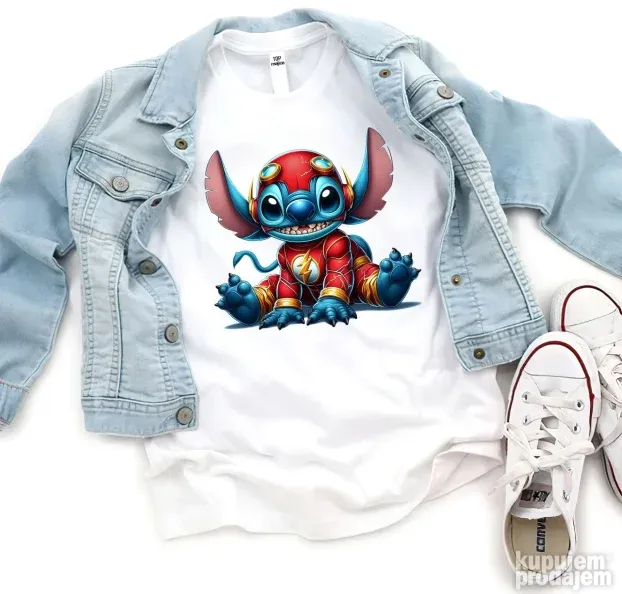 Stitch Flash - Majice za decu i odrasle kratkih rukava - KupujemProdajem
