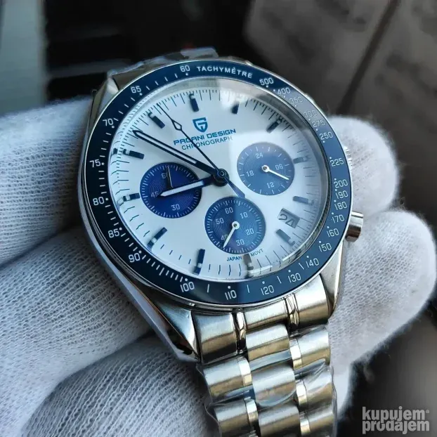 PAGANI DESIGN PD-1701 -Plava- Omega Speedmaster Moonwatch - KupujemProdajem