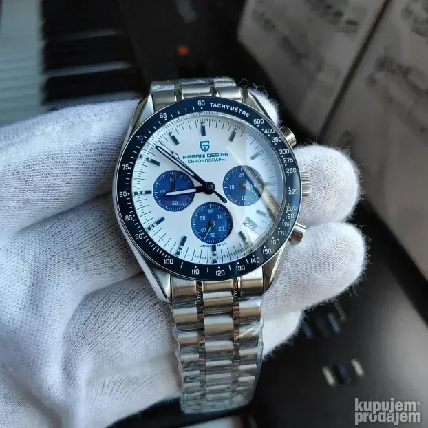 PAGANI DESIGN PD-1701 -Plava- Omega Speedmaster Moonwatch - KupujemProdajem