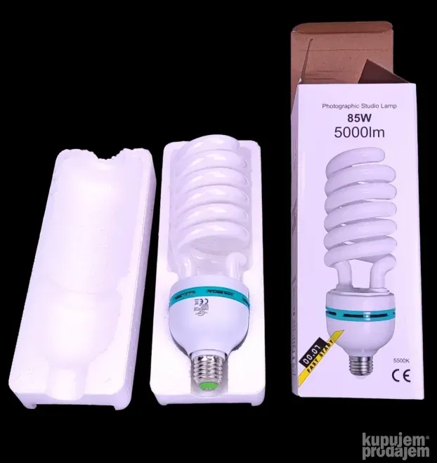 Fotografska sijalica 85W (5000 lumena) foto fluo štedljiva ...