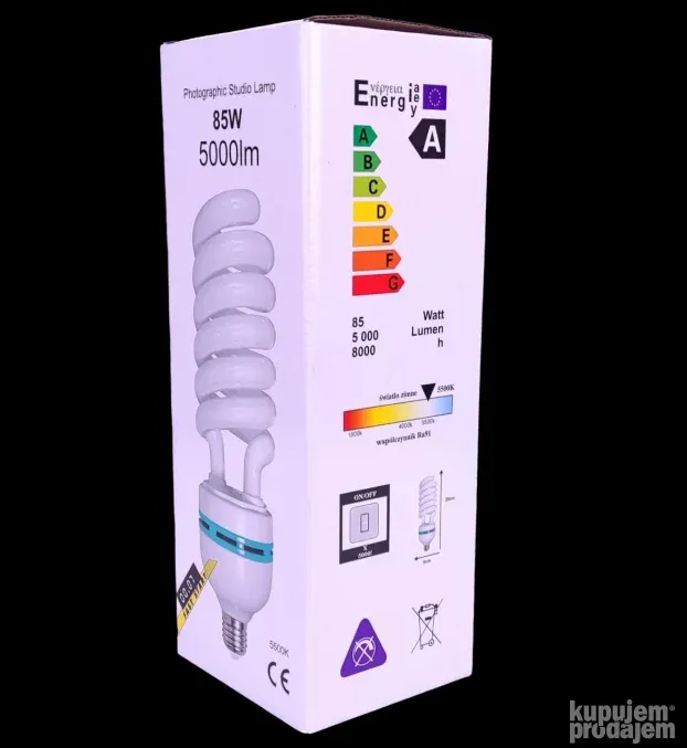 Fotografska sijalica 85W (5000 lumena) foto fluo štedljiva ...