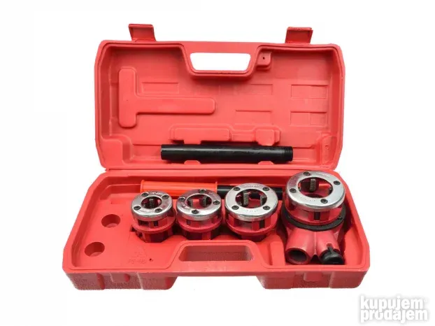 Set Nareznice za cevi za vodu 4 elemenata 1/2" - 1,1/4" Geko - KupujemProdajem