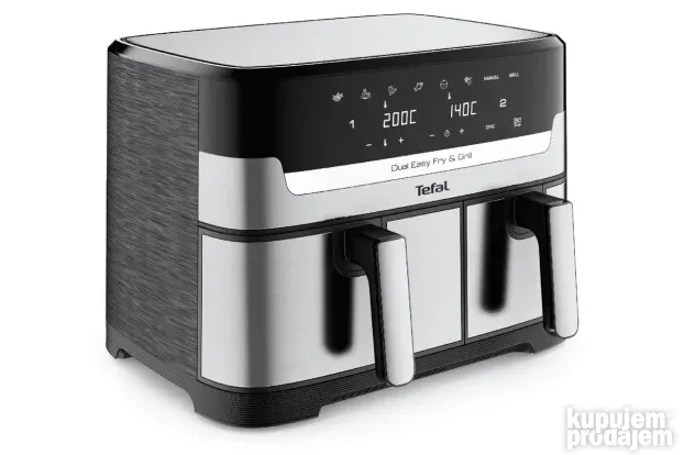 Tefal Ey905D10 Dual Easy Fry&Grill Hot Air Fryer Black - KupujemProdajem