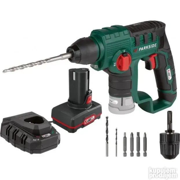 Parkside Aku Tiplerica Udarna Busilica 12V + Baterija Punjac - KupujemProdajem