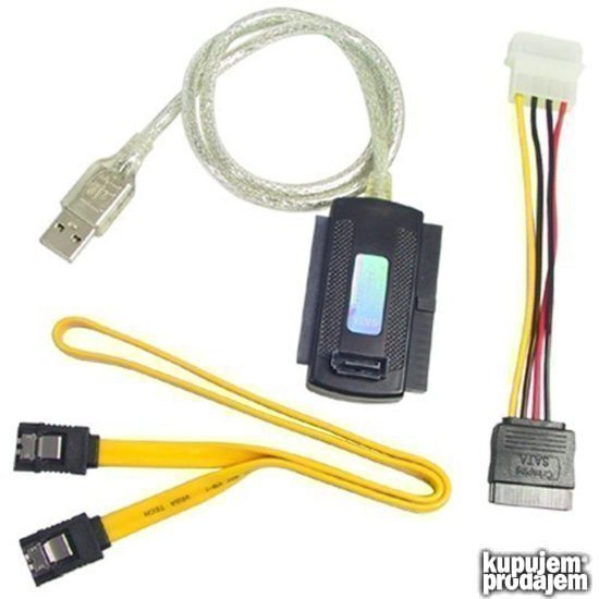 IDE ATA SATA PATA USB adapter za sve HDD 2.5" 44p i 3.5" 40p ...