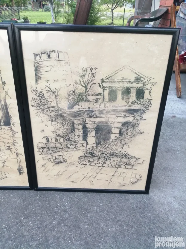 Stari crtezi-domaci autor/potpis - KupujemProdajem