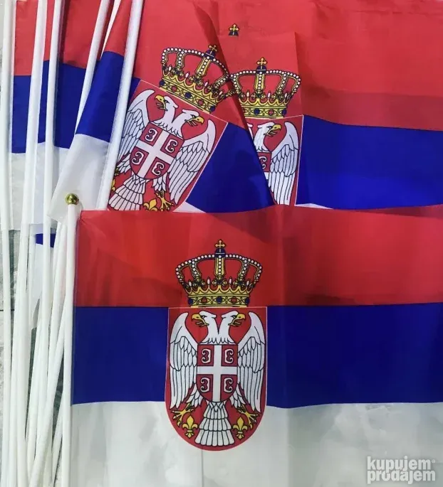 Mini zastave Srbija zastava sa stapom - KupujemProdajem