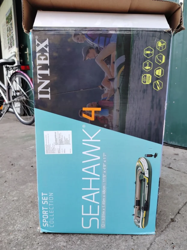Intex Seahawk 4 veliki camac nosivost 480kg sa opremom - KupujemProdajem
