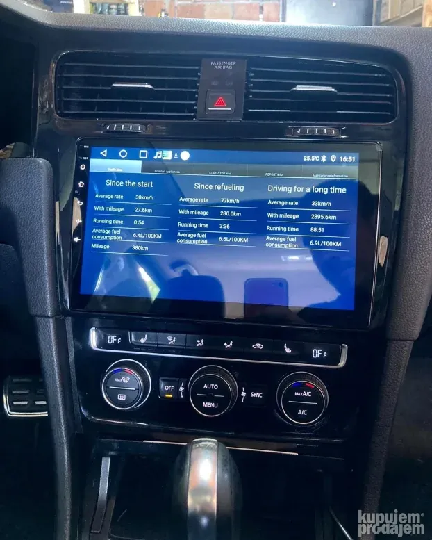 Golf 7 VW MK7 VII Android Multimedija Mape Navigacija Radio ...