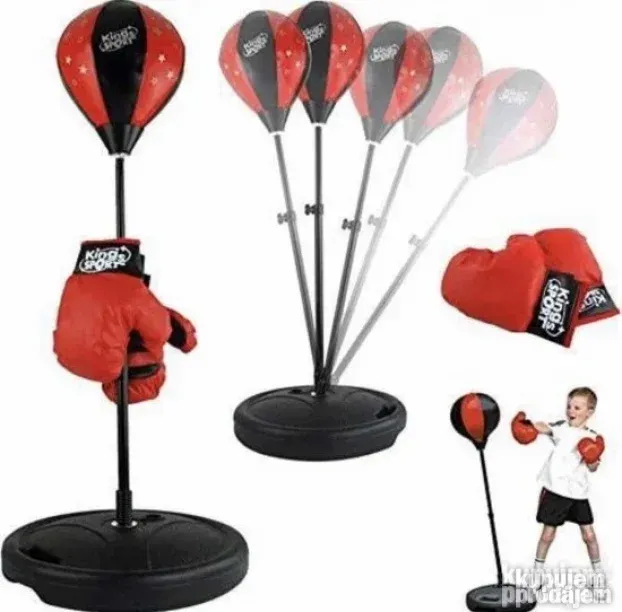 Decija vreca za udaranje-Set za boks sa rukavicama za decu ...