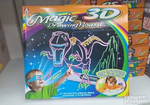 Tabla magicna 3D plus 3D naocare za decu - KupujemProdajem