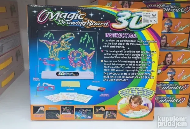 Tabla magicna 3D plus 3D naocare za decu - KupujemProdajem