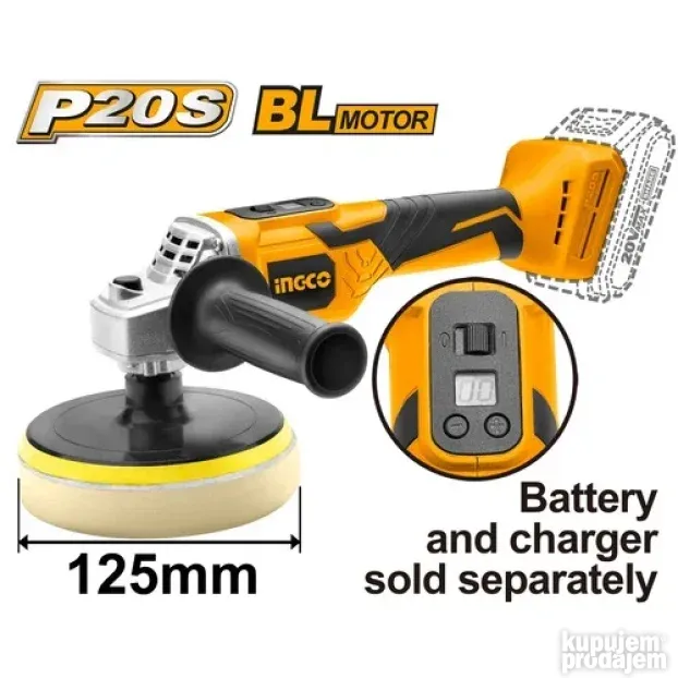 Akumulatorska polirka Ingco APLI2001 - KupujemProdajem
