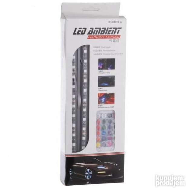 LED RGB Trake za automobil Svetleće trake za kola - KupujemProdajem