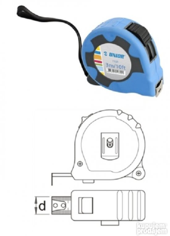 Merna traka metar 710R Unior 3 modela - KupujemProdajem