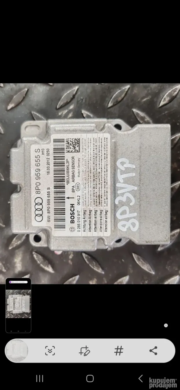 Audi a3 8p air bag modul 8p0959655s - KupujemProdajem
