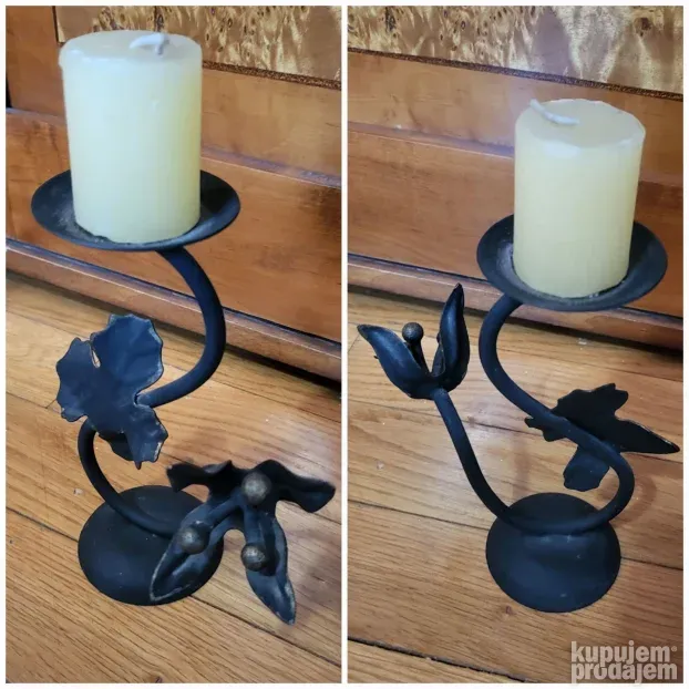 Unikatni svecnjak od kovanog gvozđa - KupujemProdajem