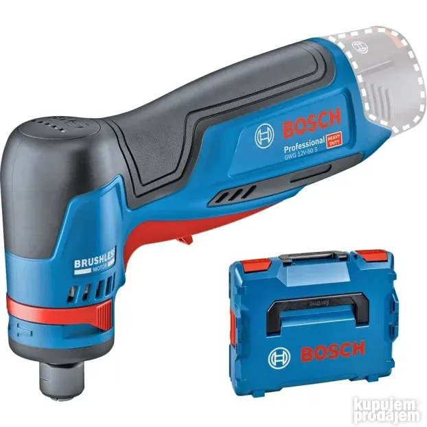 Akumulatorska ugaona brusilica Bosch GWG 12V-50 S i L-Boxx - KupujemProdajem