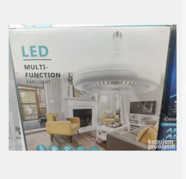 Plafonska led lampa luster sa ventilatorom - KupujemProdajem