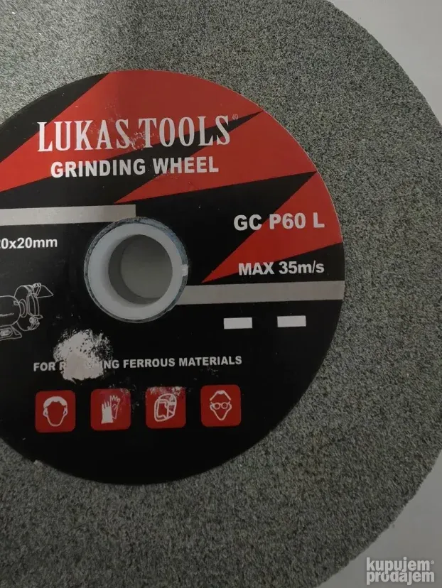 Tocilo Kamen Fi 150 mm x 20 mm Lucas Tools Sivo - KupujemProdajem