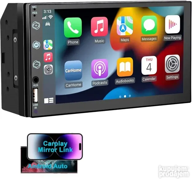 7-inča Multimedija za Automobil, Apple Carplay Android Auto ...