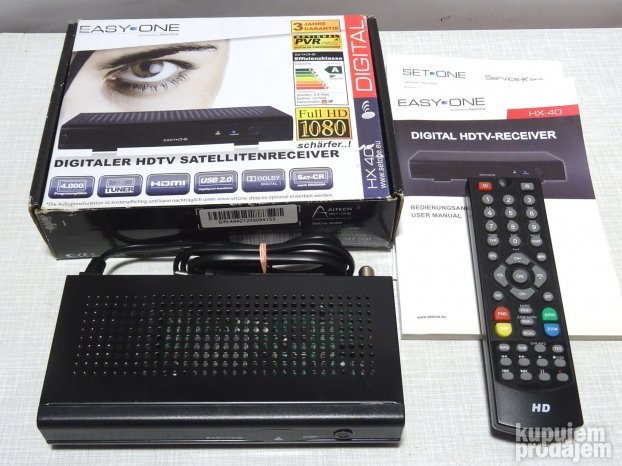 Satelitski digitalni DVB-S2 risiver Easy One HX40 HD kao nov - KupujemProdajem